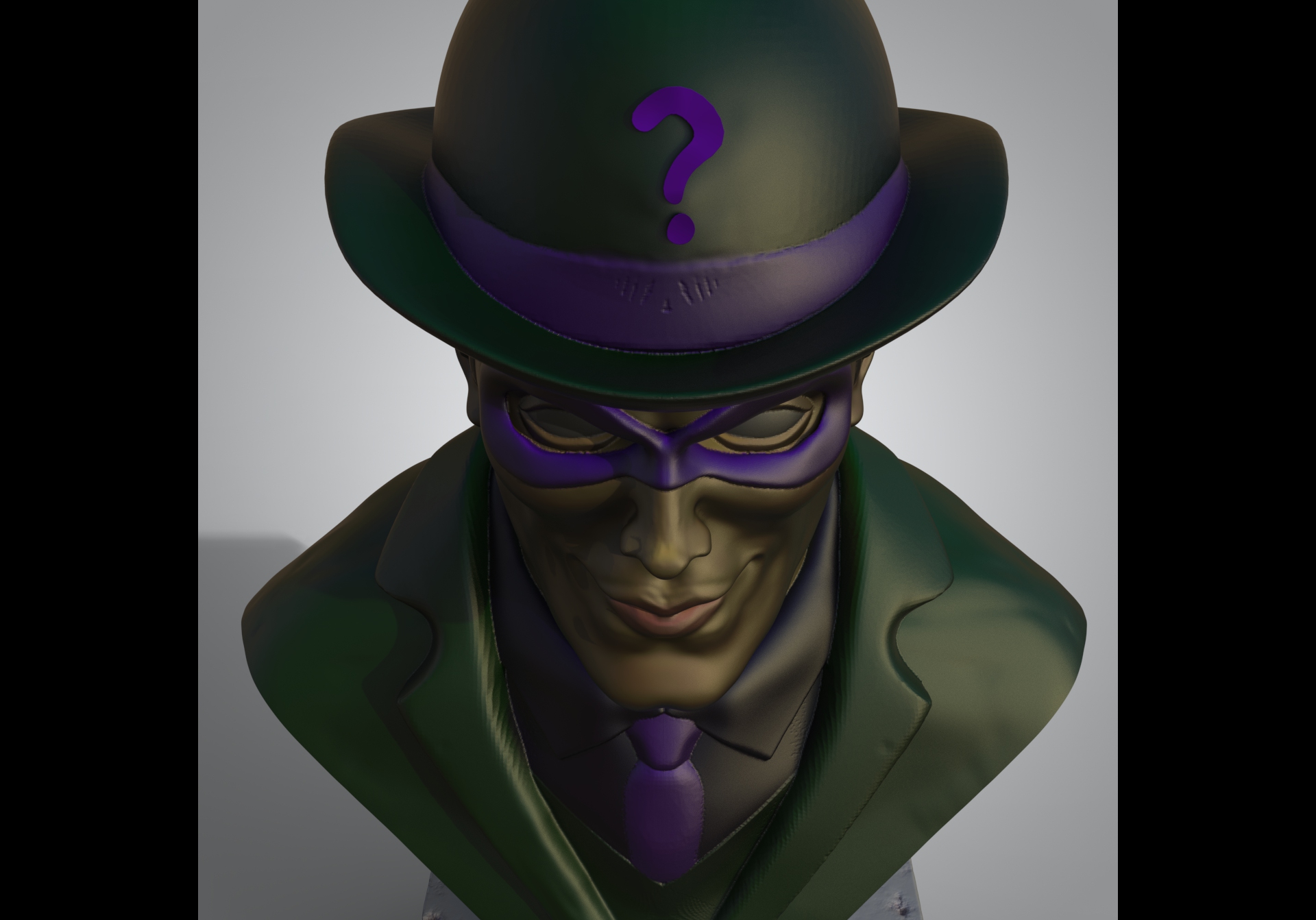 Free STL file THE RIDDLER BUST・3D printable model to download・Cults