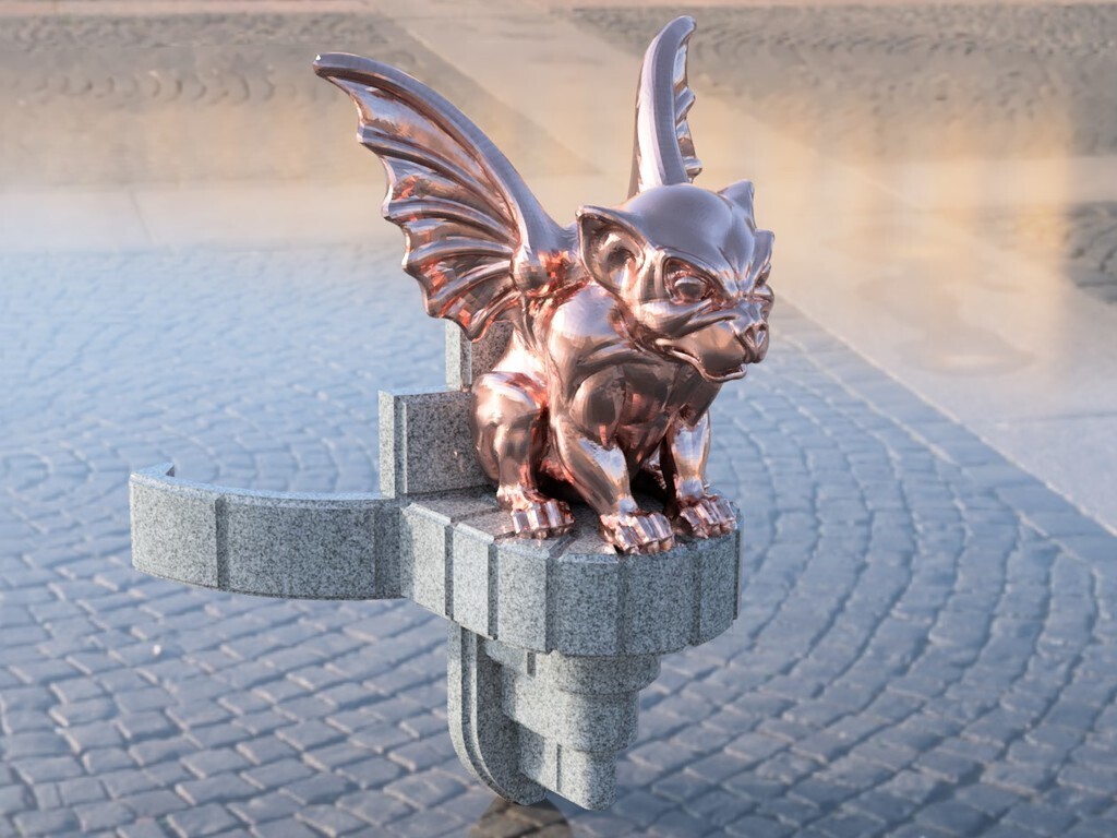Free STL file FLSun SR/QQ-S Corner Gargoyles 🔧・Object to download and ...