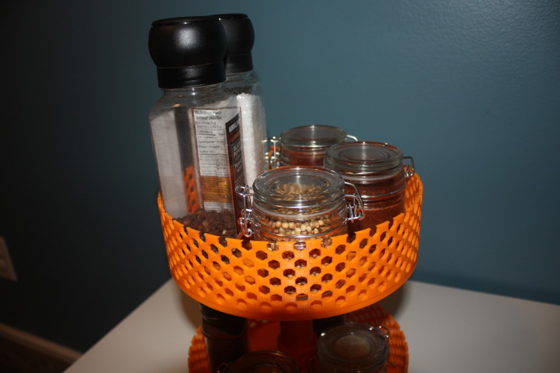 STL file Rotating Spice Rack 🔪・3D printing idea to download・Cults