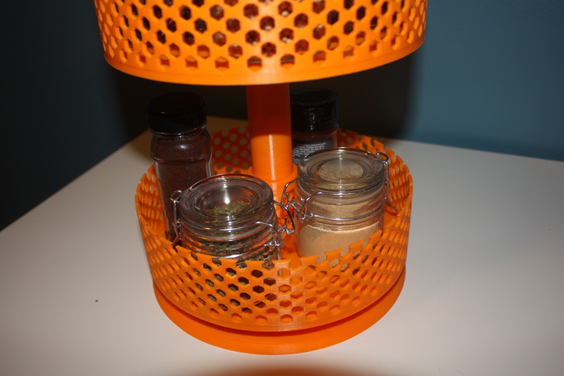 STL file Rotating Spice Rack 🔪・3D printing idea to download・Cults
