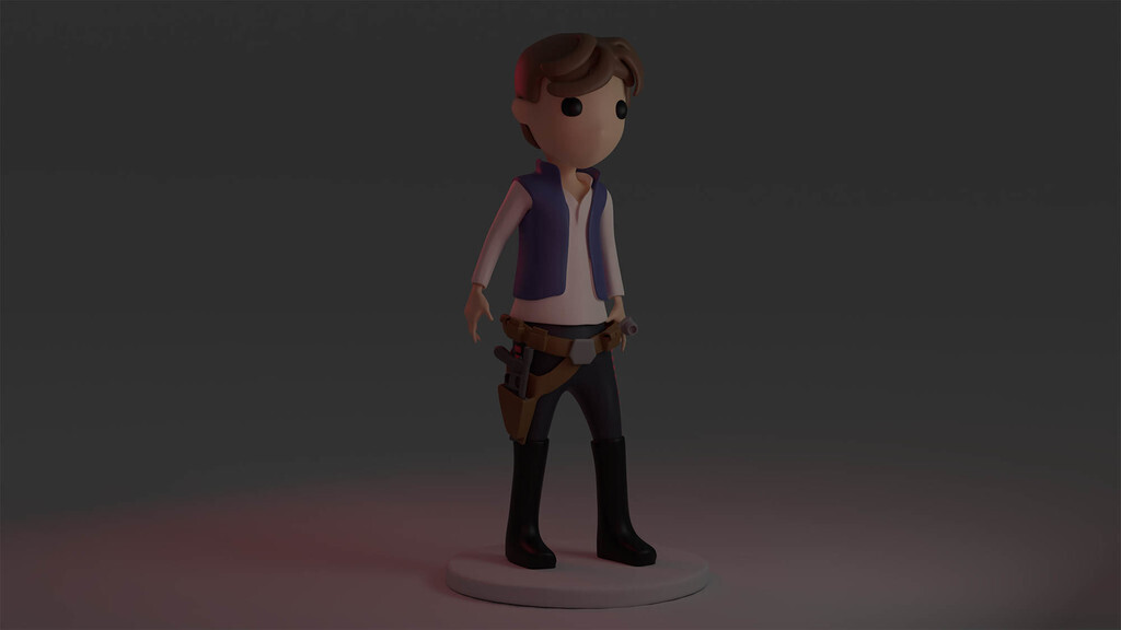 Free STL file Han solo chibi ・3D printable design to download・Cults