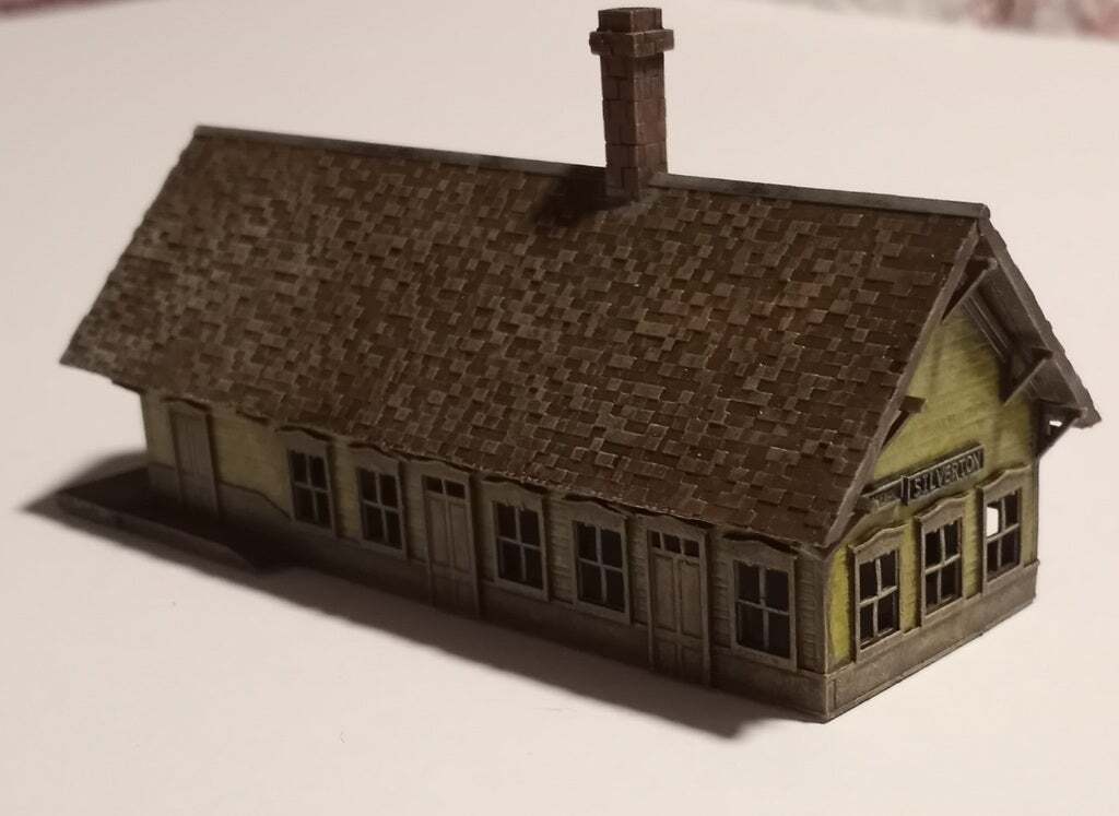 Free STL file Silverton N Scale Train Depot・3D printing design to ...