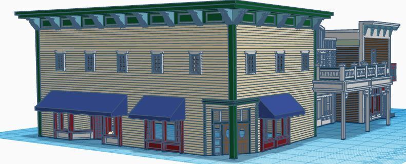 Free STL file Durango - N Scale - Gaslight Block 🏘️・3D printing design ...