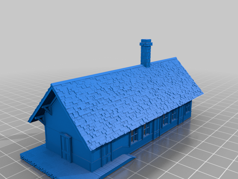 Free STL file Silverton N Scale Train Depot 🚆・3D printing design to ...