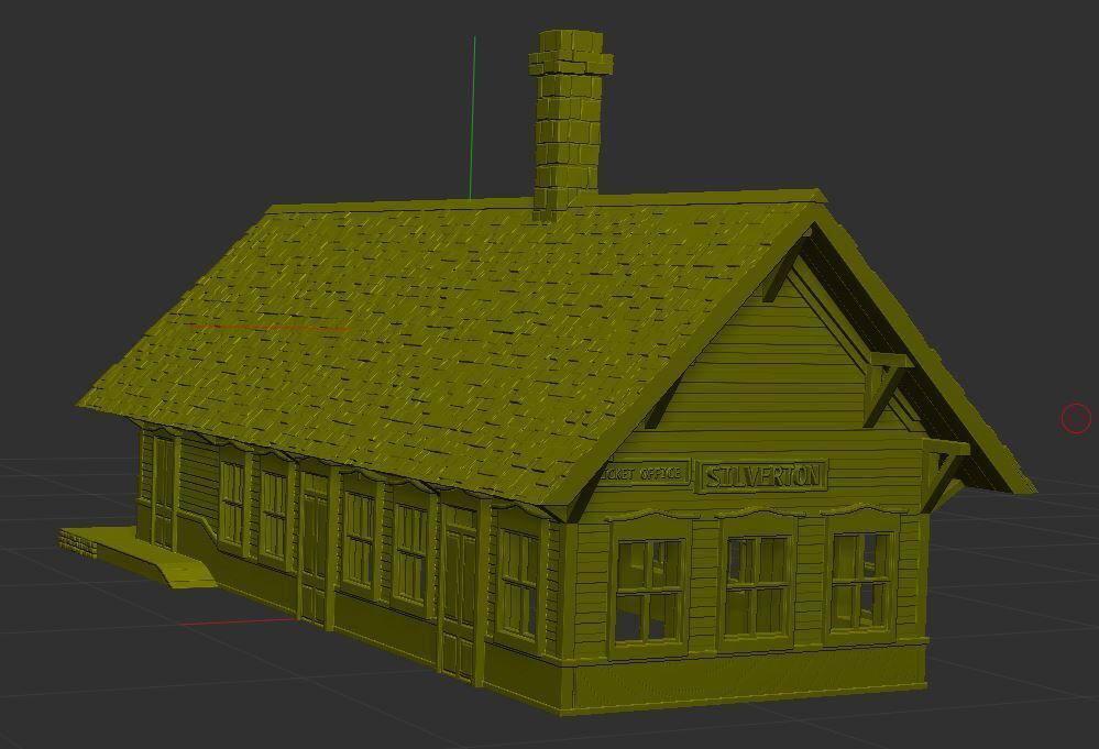 Free STL file Silverton N Scale Train Depot・3D printing design to ...