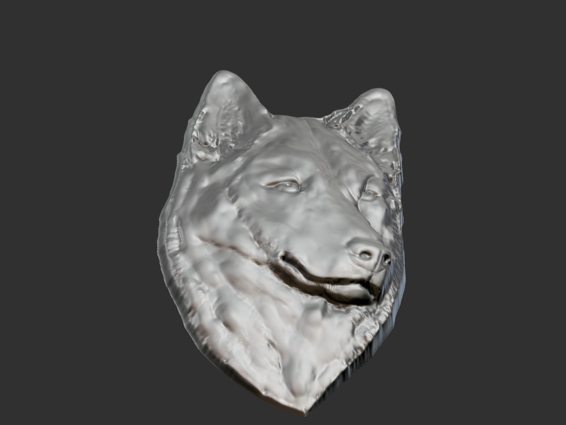 STL file Siberian Husky Head 3D Relief 👫・Design to download and 3D ...