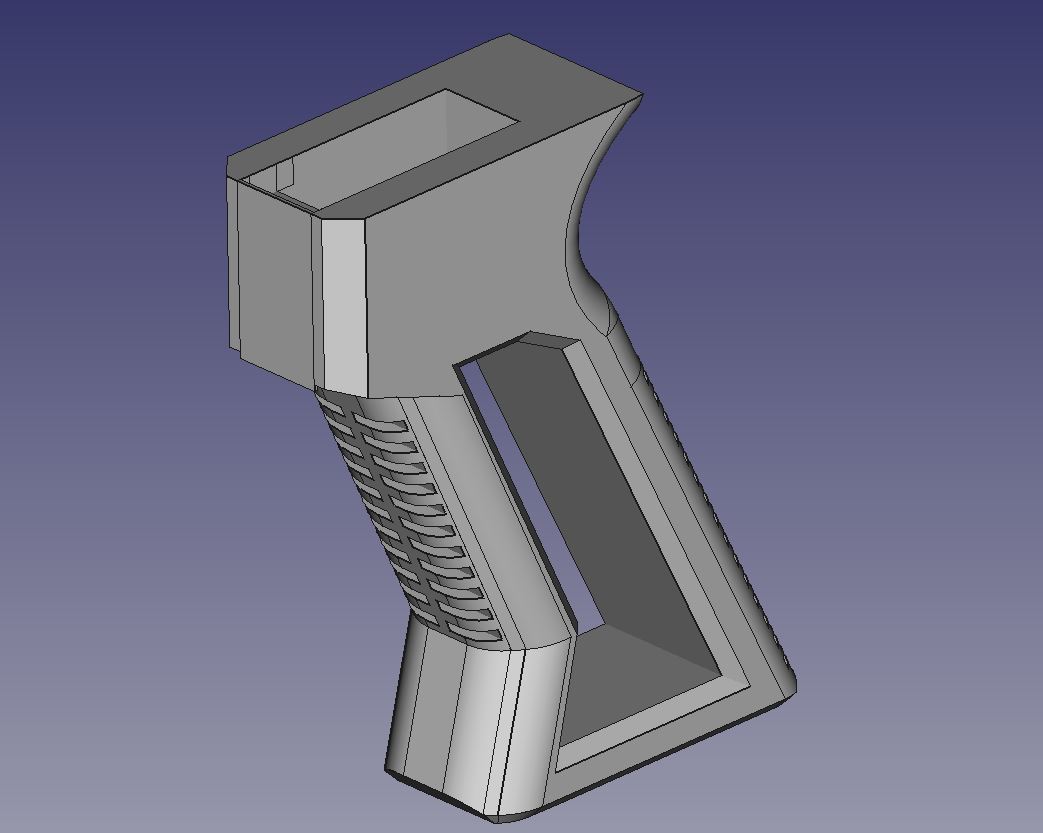 STL file Pistol grip "Assault"・3D printable model to download・Cults