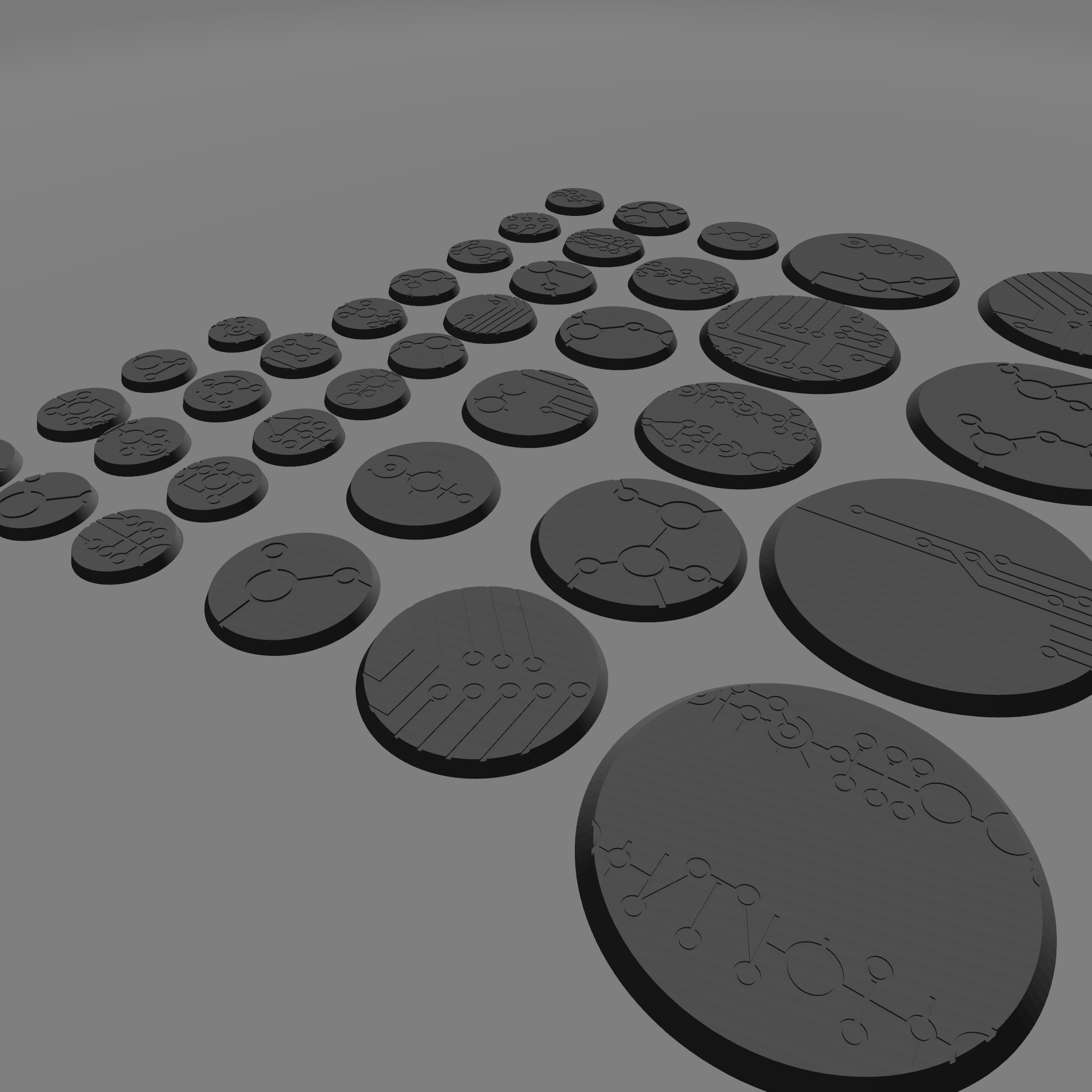 3D file Space Zombie Bases・3D printing template to download・Cults