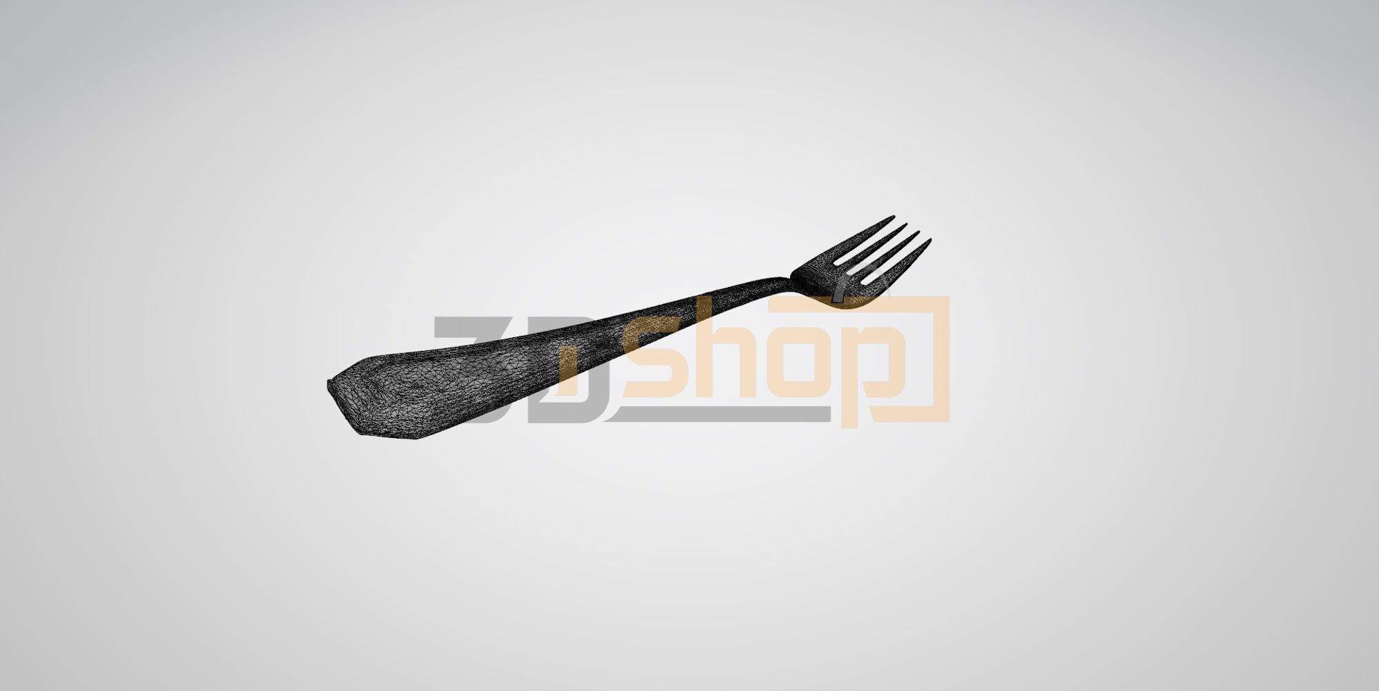 OBJ file Fork - 3D Scan・3D printer model to download・Cults