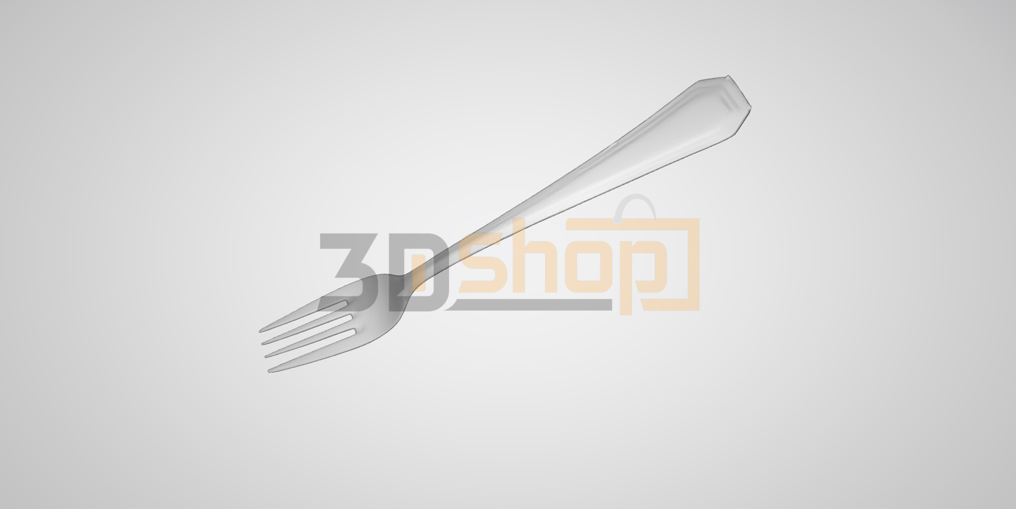 OBJ file Fork - 3D Scan・3D printer model to download・Cults