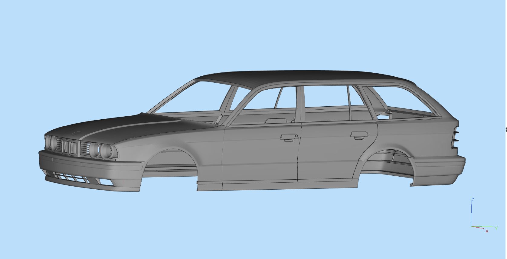 3D file BMW 5-Series E34 Touring 1991 3D Model・3D printer model to ...