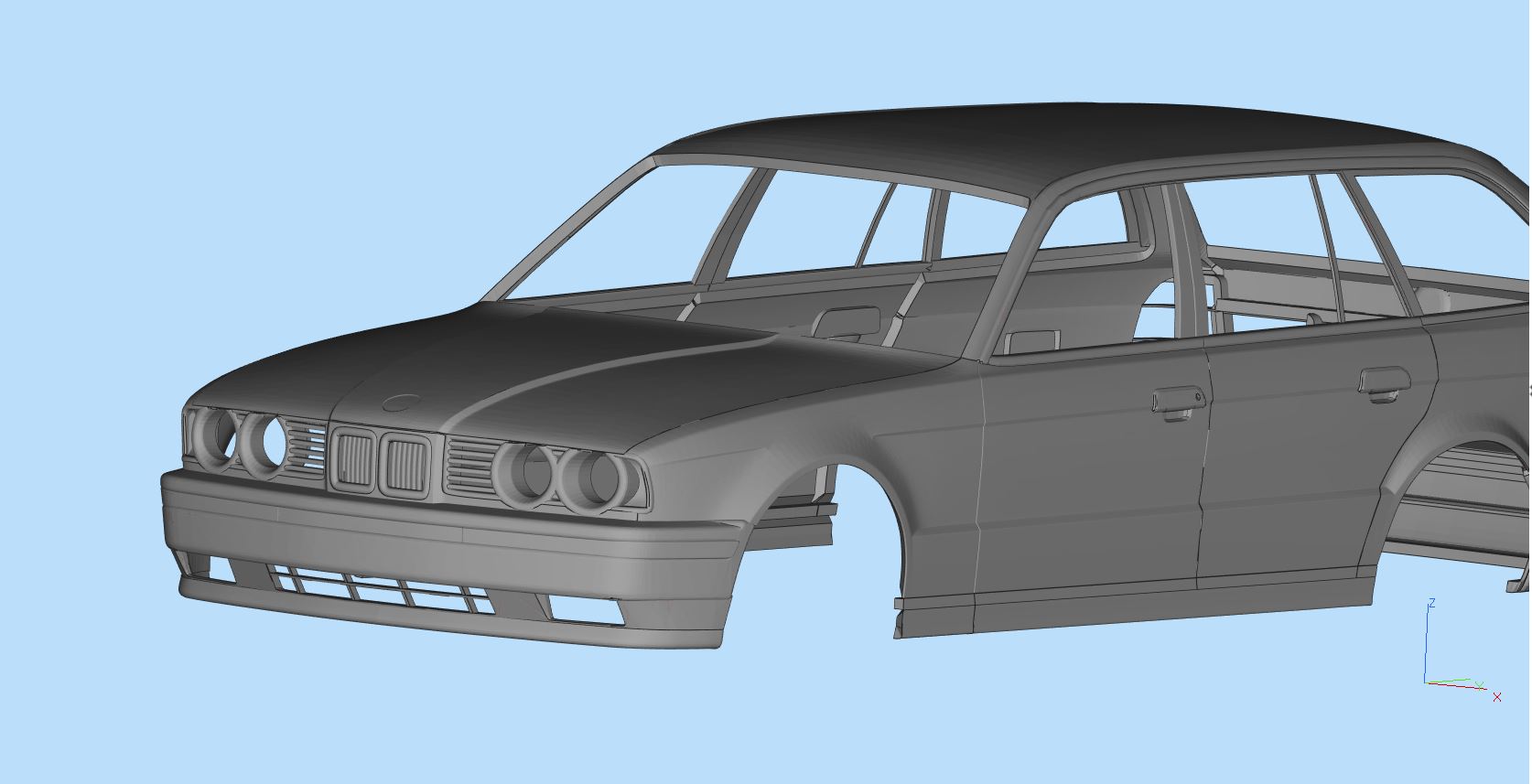 3D file BMW 5-Series E34 Touring 1991 3D Model・3D printer model to ...
