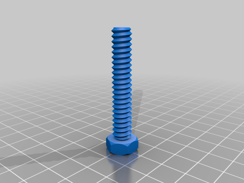 Free STL file nut and bolt for Thing 2617588・3D printing idea to ...