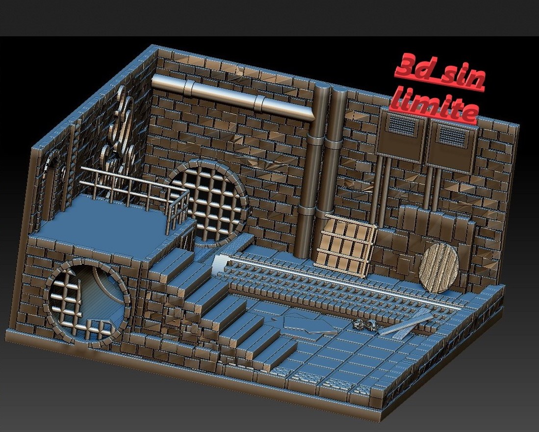 STL file underground diorama・3D print design to download・Cults