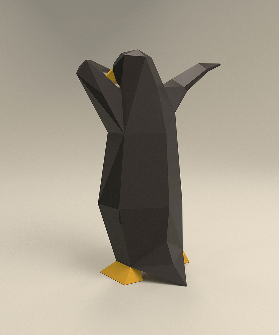 STL file Penguin・Template to download and 3D print・Cults
