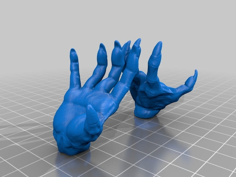 Free STL file Devilman Hand (remix)・3D printing idea to download・Cults