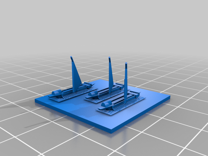 Free 3D file 1/2400 Renaissance Galleys・3D printer model to download・Cults