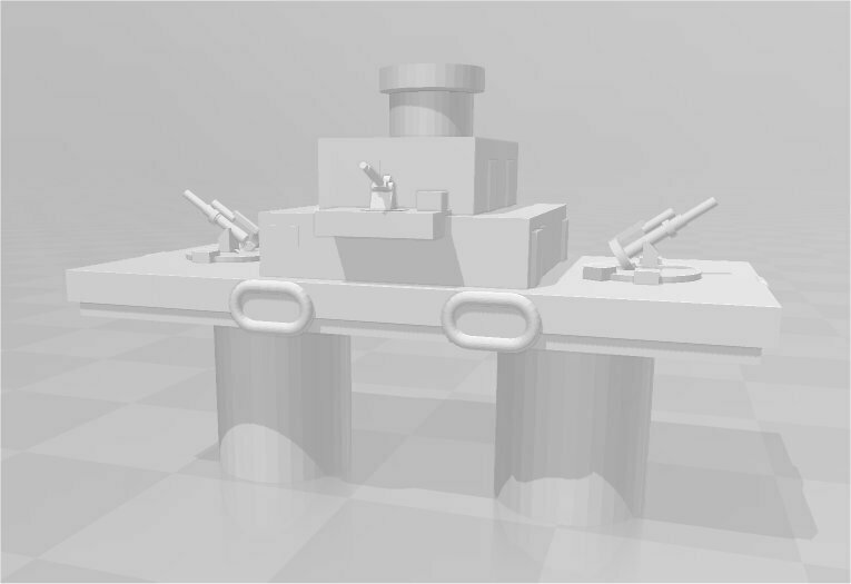 Free 3D file Maunsell Navy Fort 1/600・3D print model to download・Cults