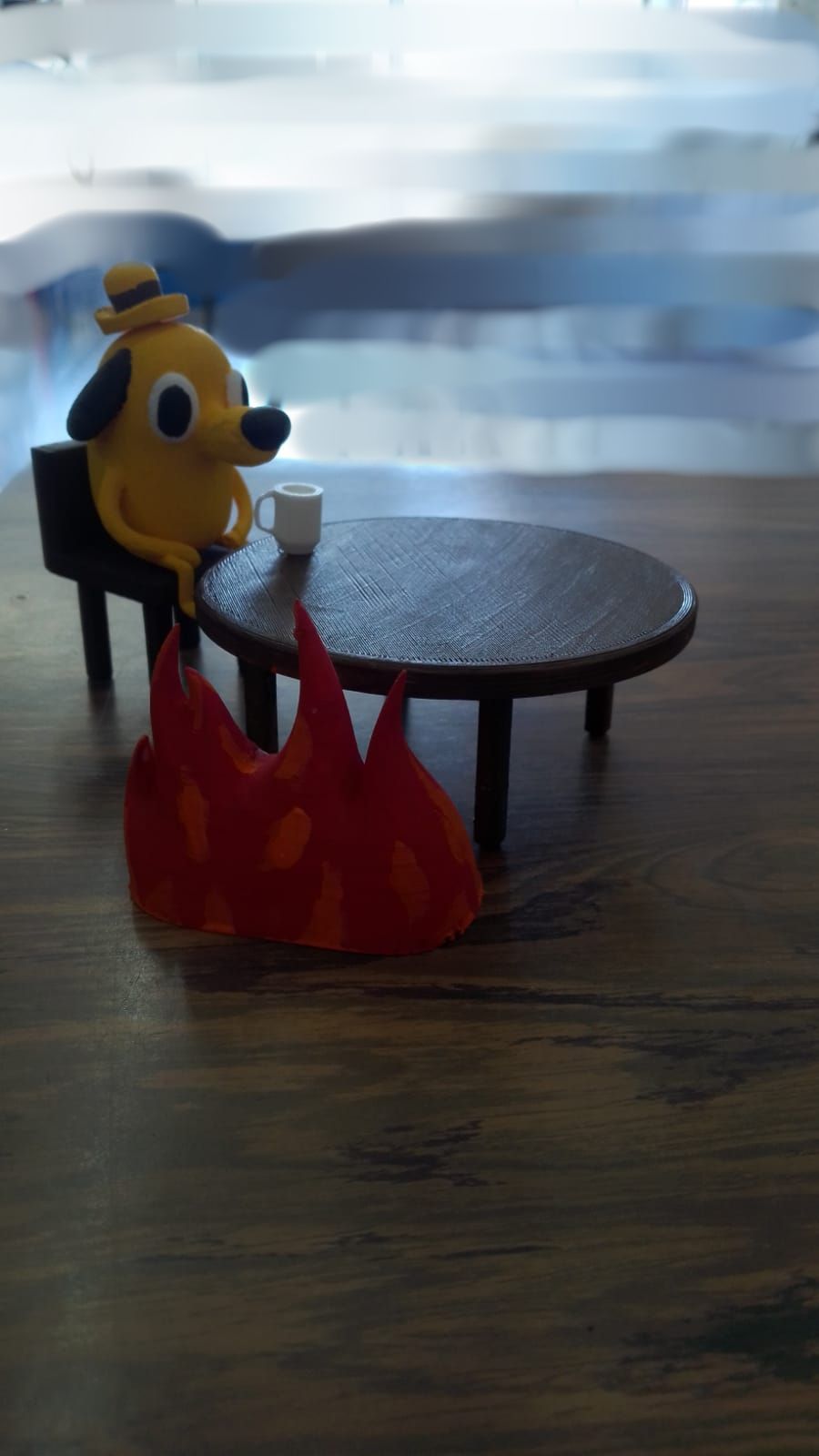 3D file This is Fine - Meme・Model to download and 3D print・Cults