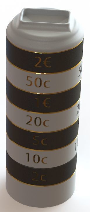 Free STL file Coins sorter 🪙・3D printer model to download・Cults