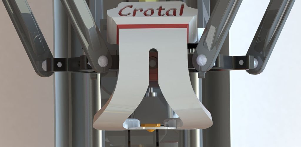 Free STL file Crotal Micro Delta Rework E3D V6 fan duct・3D print design ...