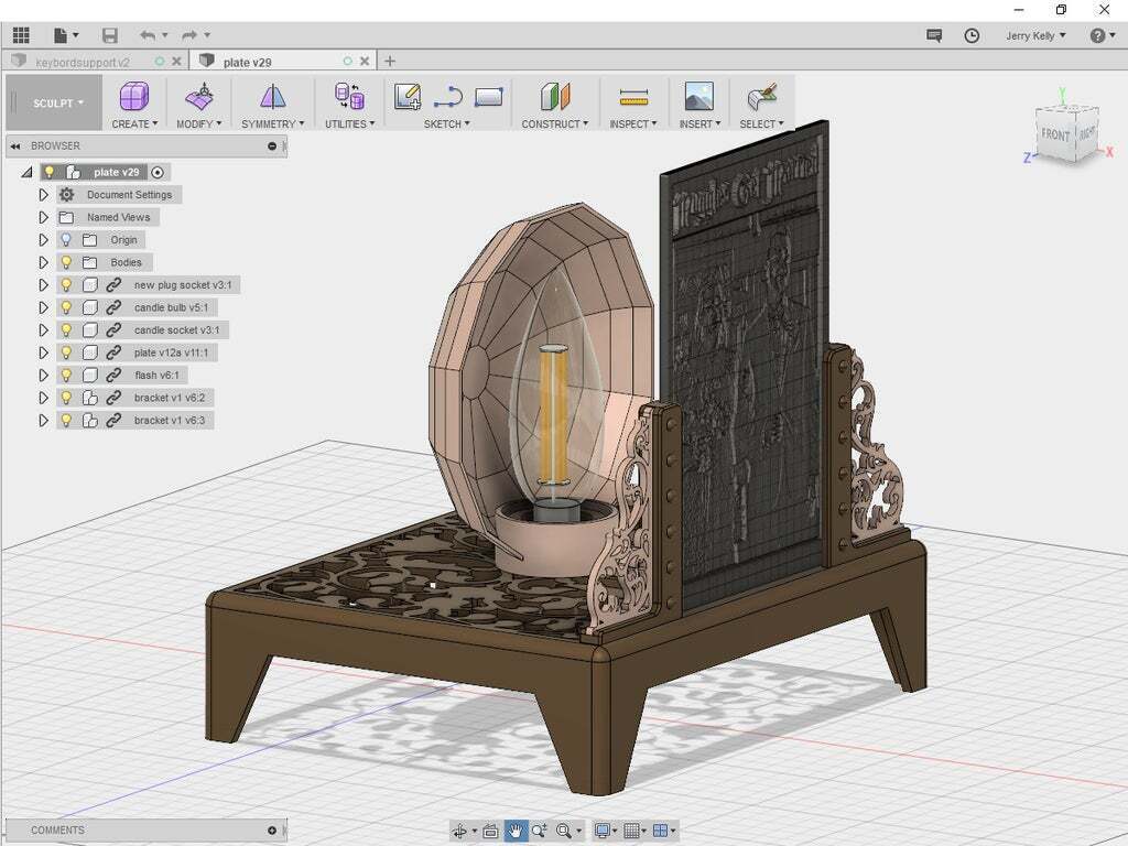 Free STL file Lithophane stand 🧞‍♂️・Template to download and 3D print・Cults