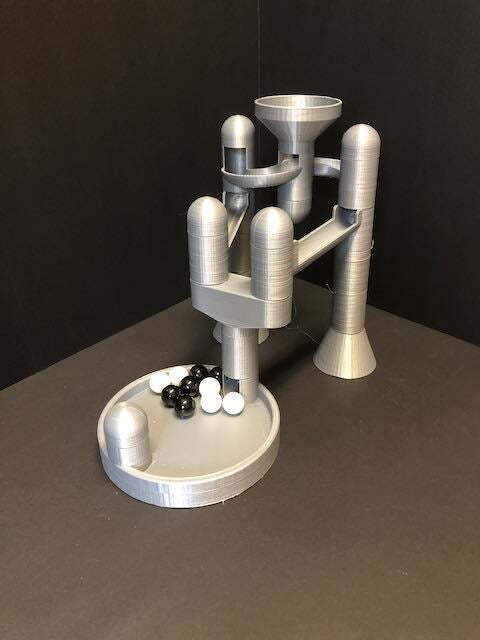 Free STL file Marble Run Compatible 50 mm 2 path to 1 merge・3D printing ...