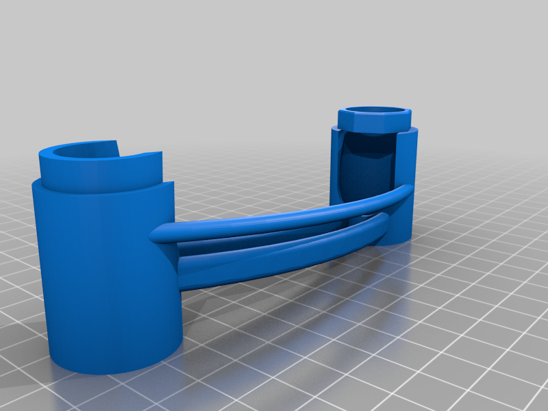 Free STL file Marble Run Compatible Improved Rail Style 45° 100mm ...