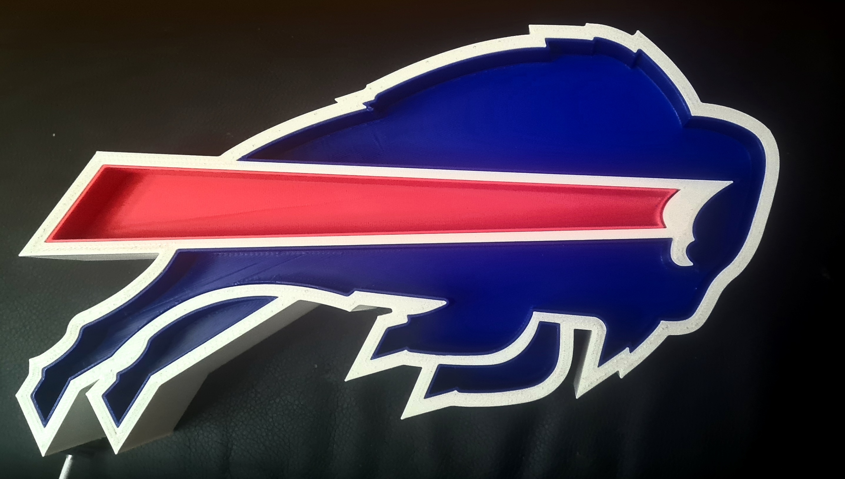 STL file Buffalo Bill Wall Logo Led・3D print design to download・Cults