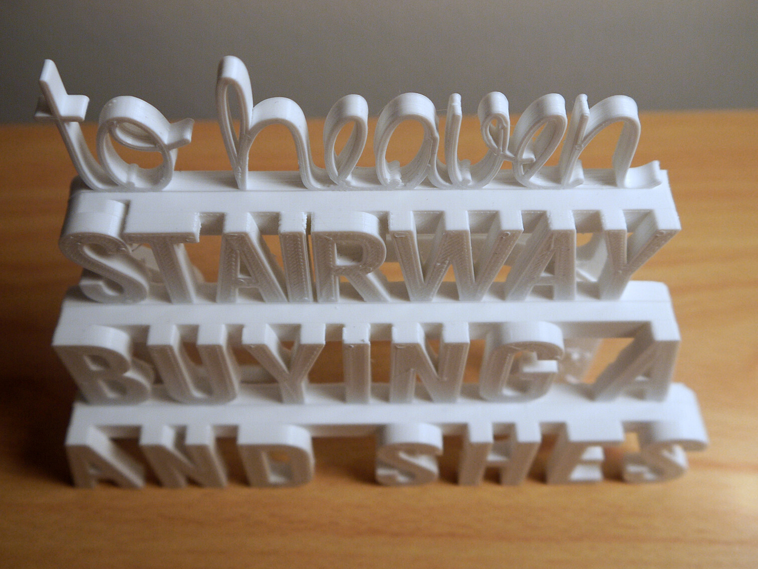 STL file Stairway to Heaven - 3D Printed Art (Led Zeppelin)・3D print ...