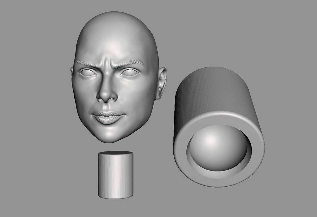 Free STL file Neck Pin Adapter1/6 Phicen TBLeague Bodies・3D printer ...