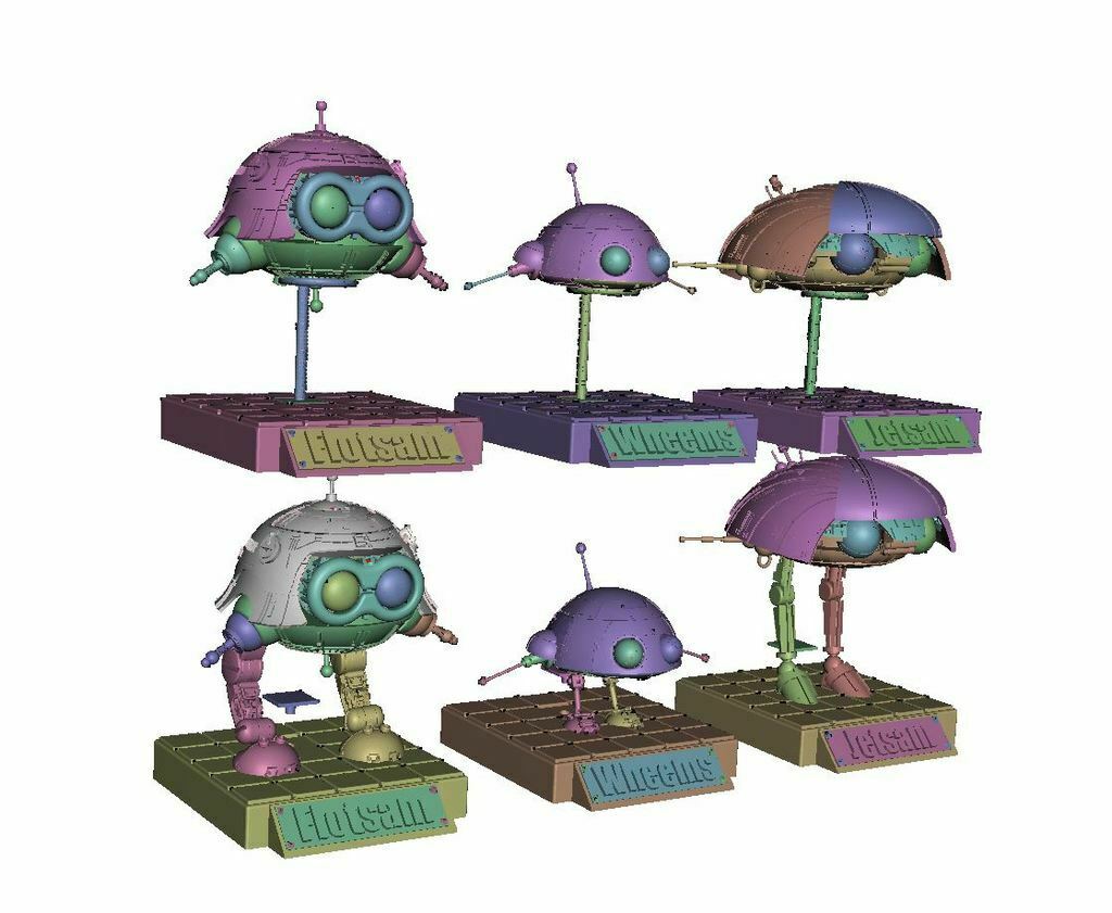 Archivo 3D gratuito Andy Valentine's Pilas no incluidas Base voladora y ...