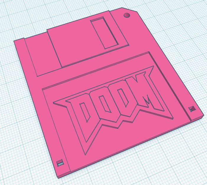 Free 3D file DOOM Floppy Disc 💾・3D printer design to download・Cults