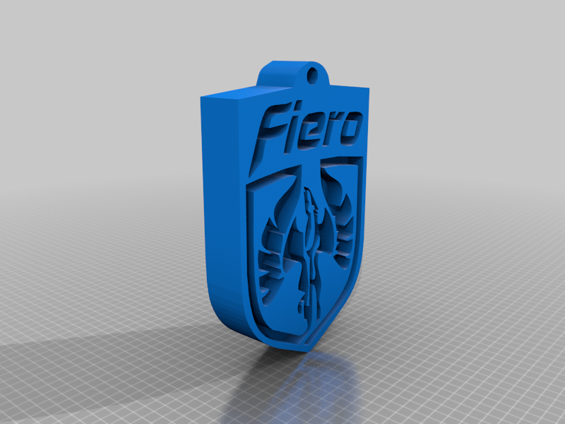 Free STL file Fiero Badge Key Chain・3D printing template to download・Cults