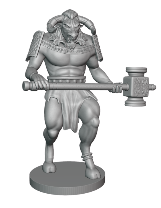 Free STL file Minotaur・3D print object to download・Cults
