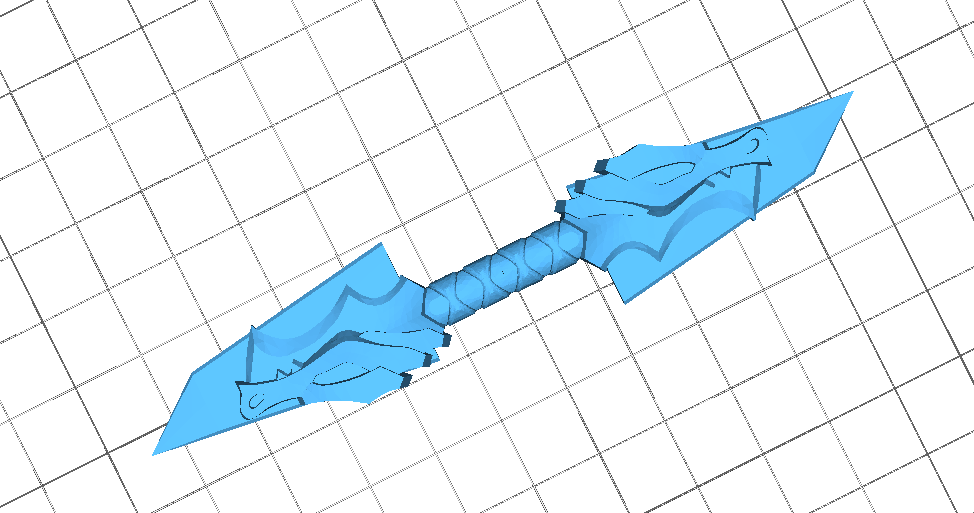Free 3D File Dragon Blade 3D Print Object To Download Cults
