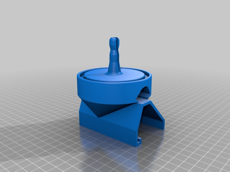 Free STL file Top mounted Makerbot 5th generation spool holder・3D print ...