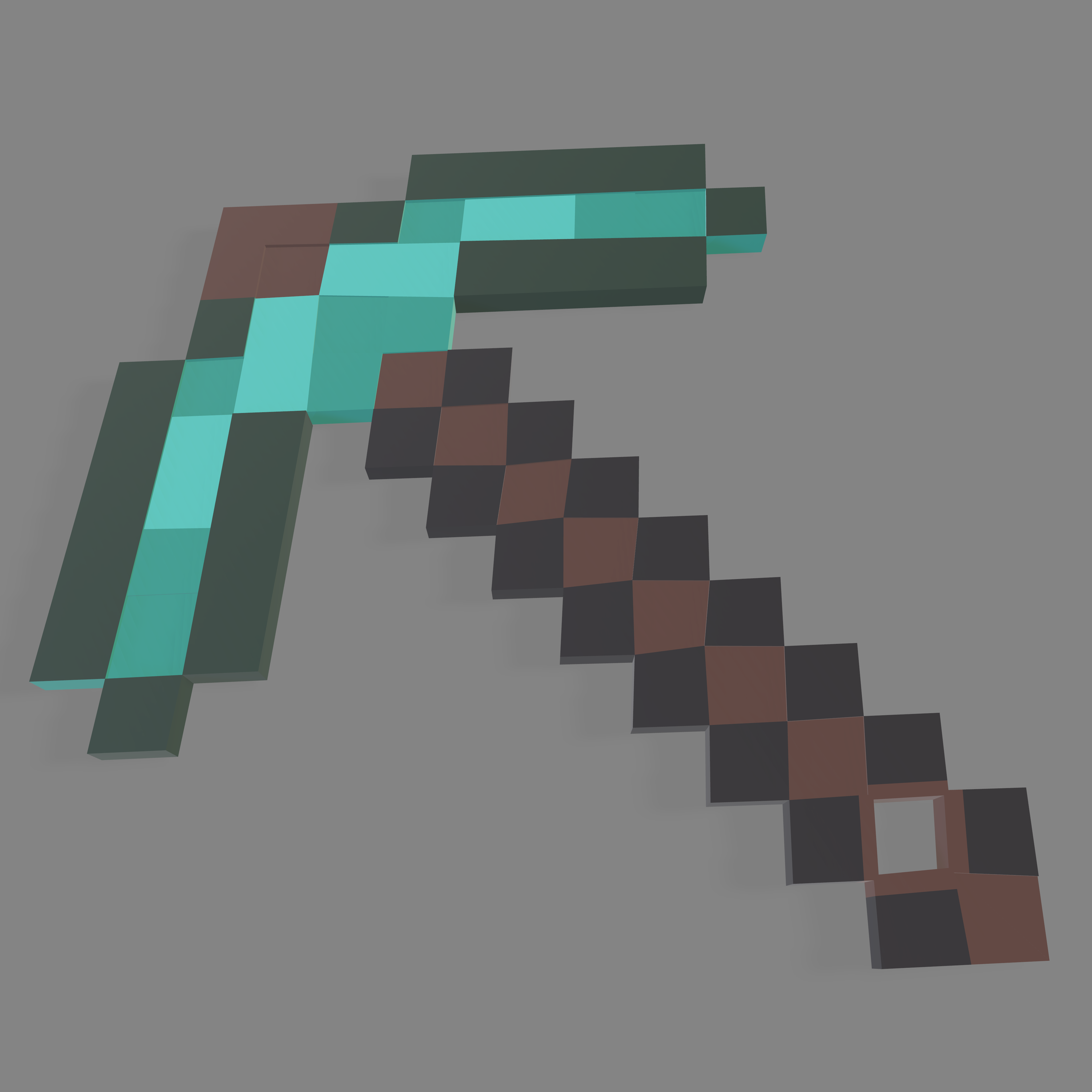 3D file KEYRING - MINECRAFT Tools Set 1 - X5 Tools・3D print design to ...