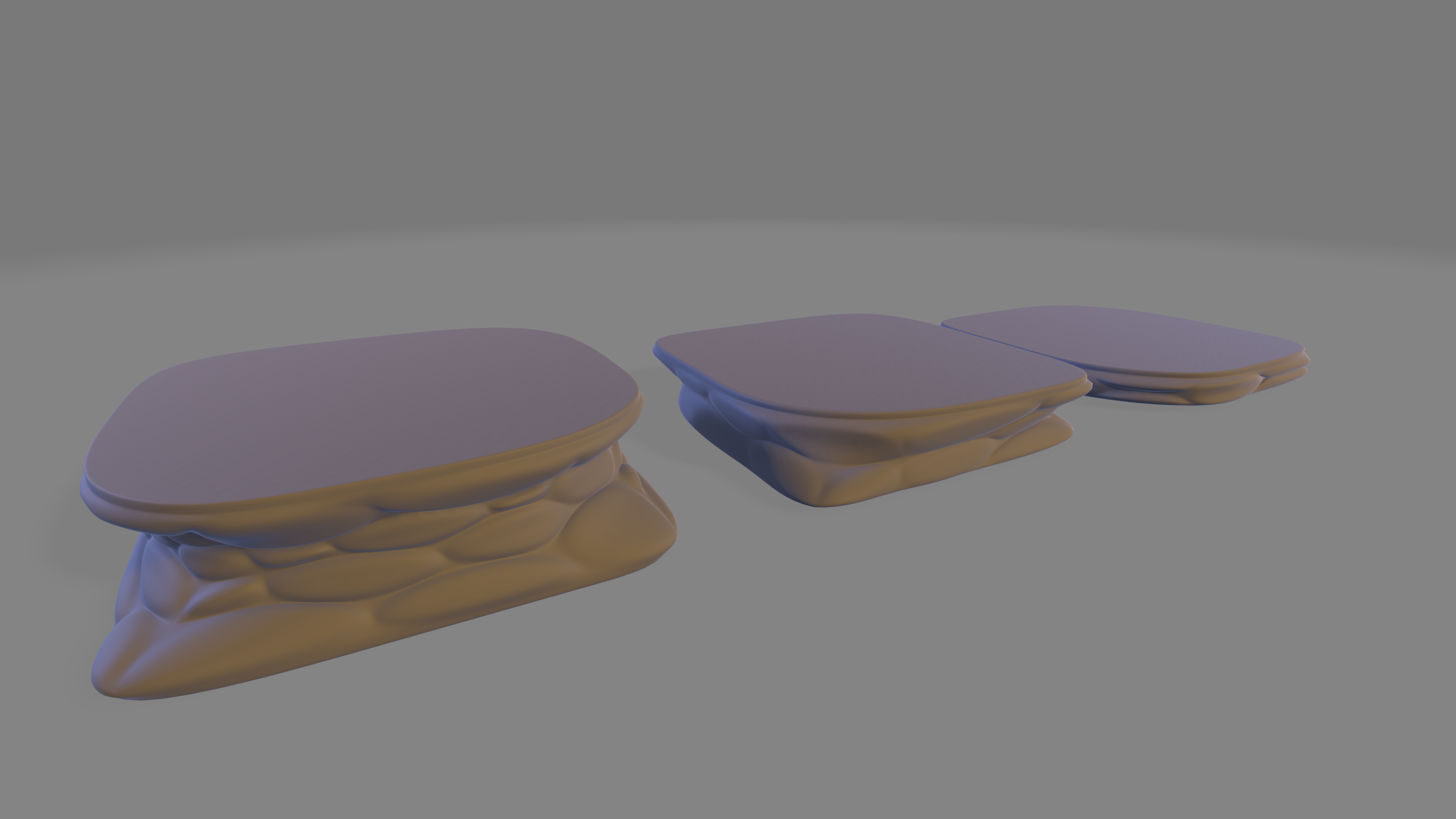 3D file MODEL BASE - Old Stone Square - X3 SYTLES (9 VARIANTS)・Model to ...