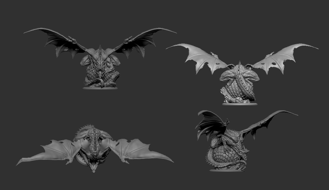 Free STL file Dragon - Guarding Egg 🐉・3D print design to download・Cults