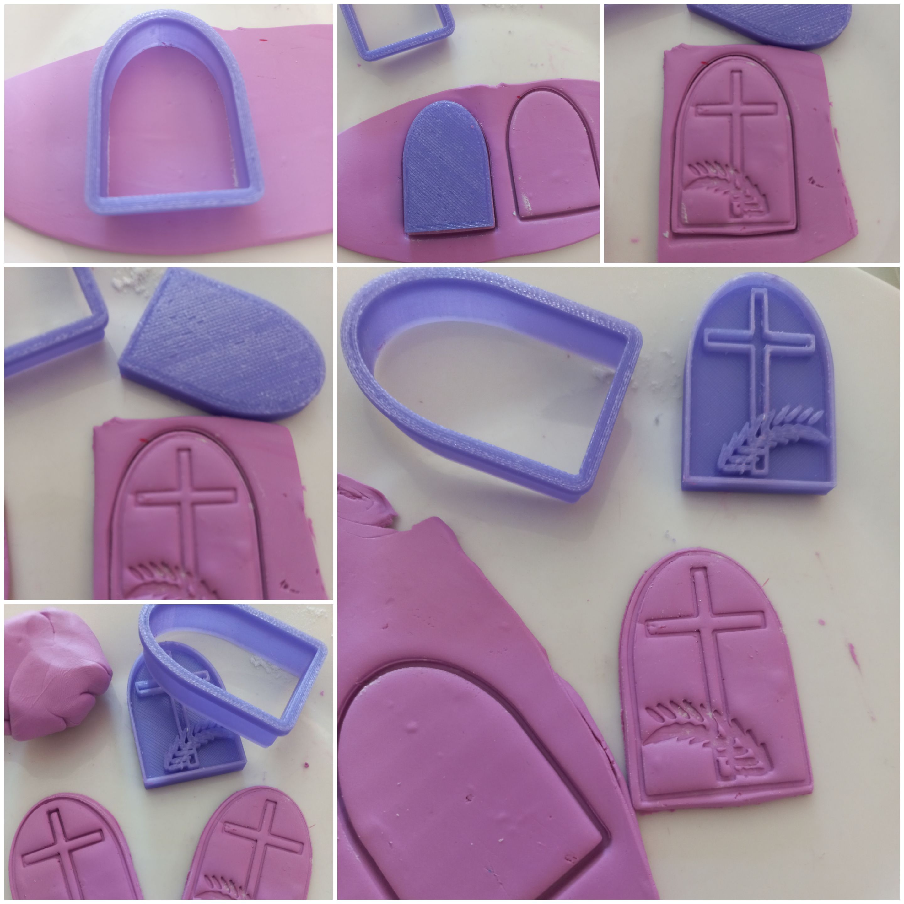 STL file Easter theme Clay imprint earring cutter plus stamp・3D ...
