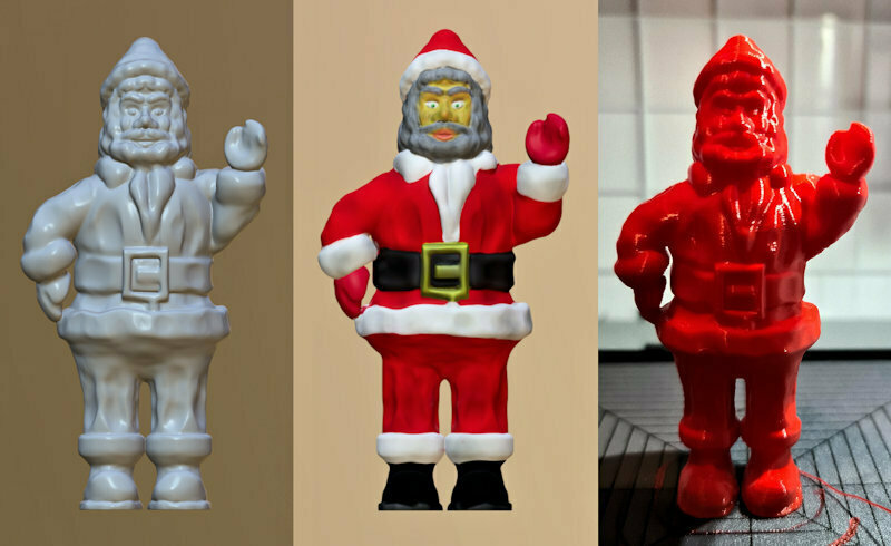 Free 3D file Mini Santa Christmas Figurine 🎅・3D printer model to ...