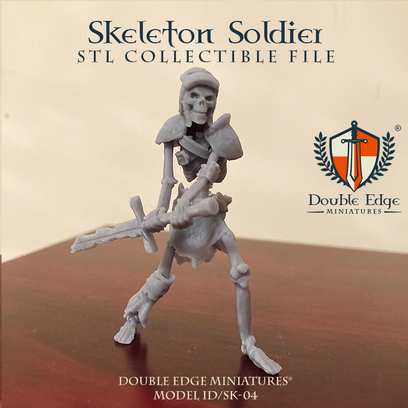 3D file Skeleton Soldier - SK_04・3D printing model to download・Cults