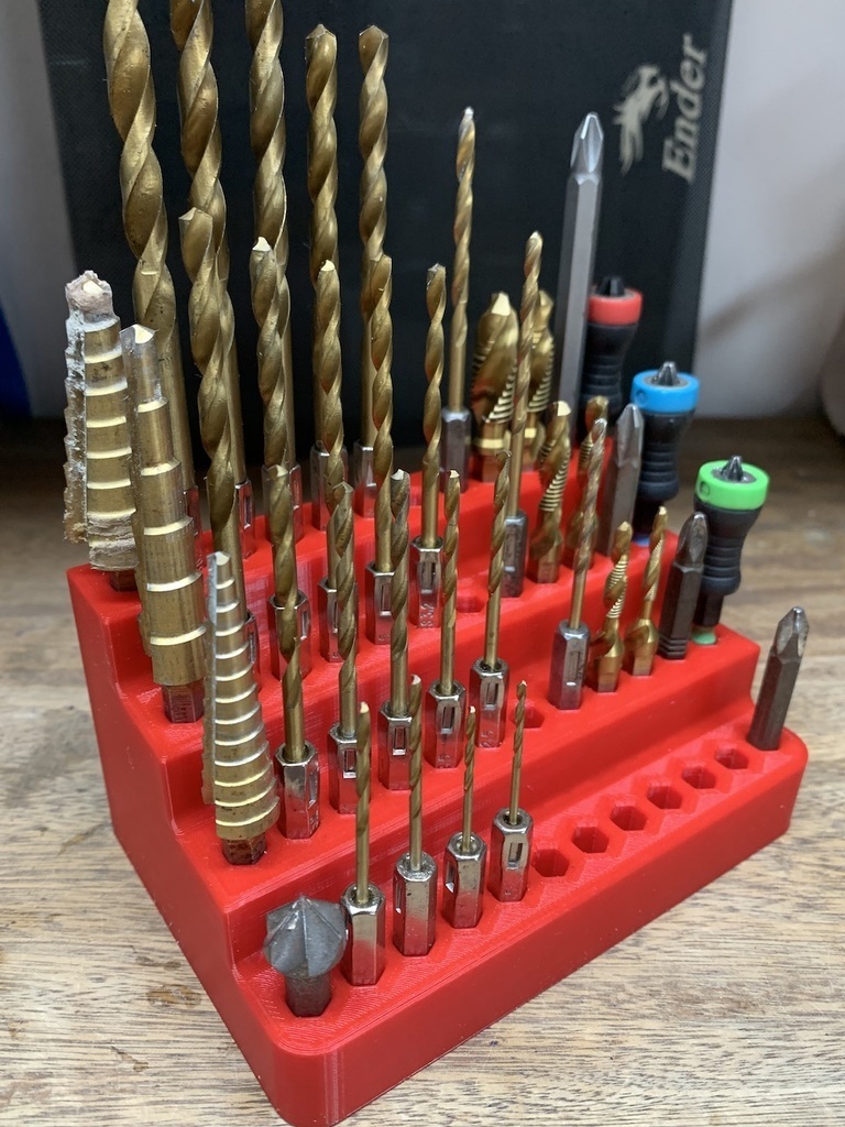 Free STL file DRILL BIT HOLDER - 48 HOLES・3D print design to download・Cults