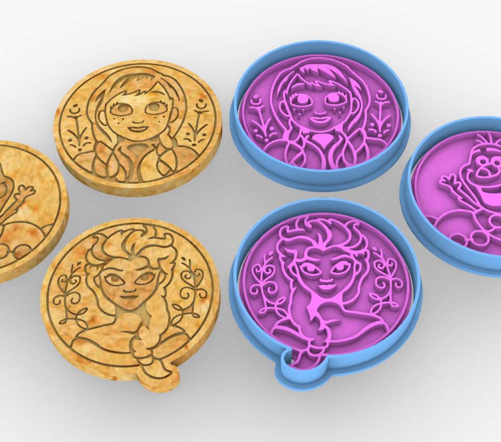 STL file Frozen - Elsa Anna・3D print model to download・Cults