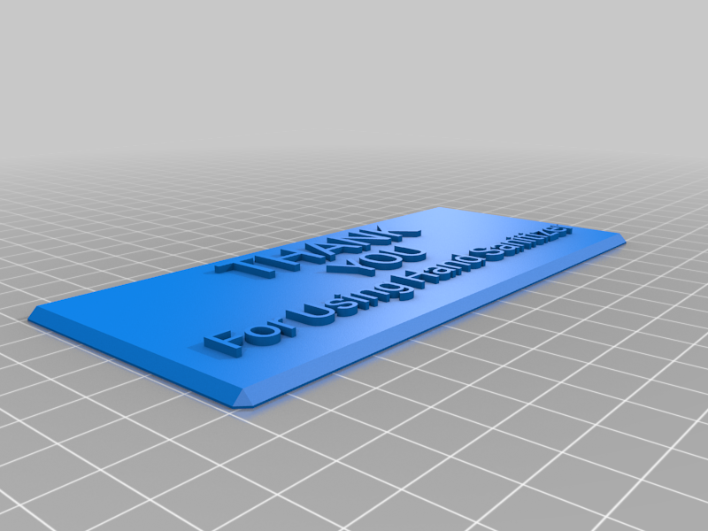 Free STL file Thank You・3D printer model to download・Cults
