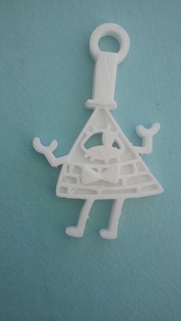 Free STL file Bill Cipher Keychian・Template to download and 3D print・Cults