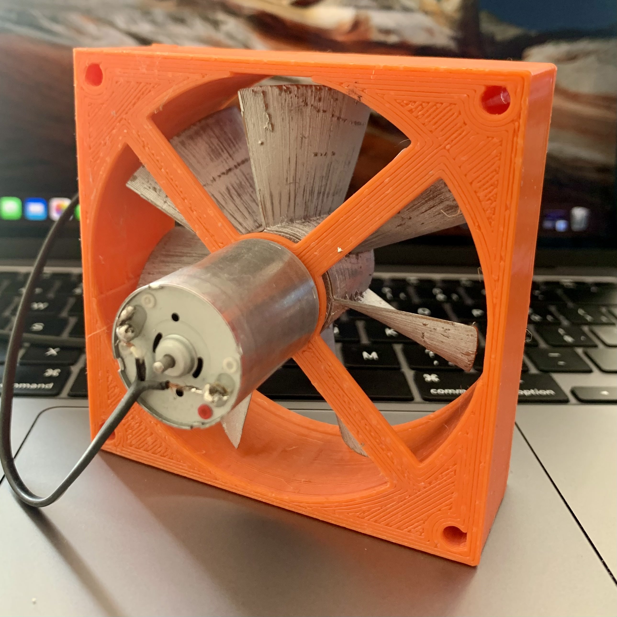 STL file 90mm DIY Fan (fully 3D printed) high airflow・3D print model to ...