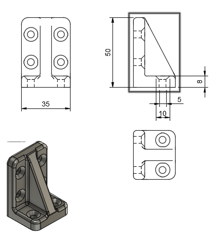 Free 3D file Bracket 90 degree・3D printing idea to download・Cults