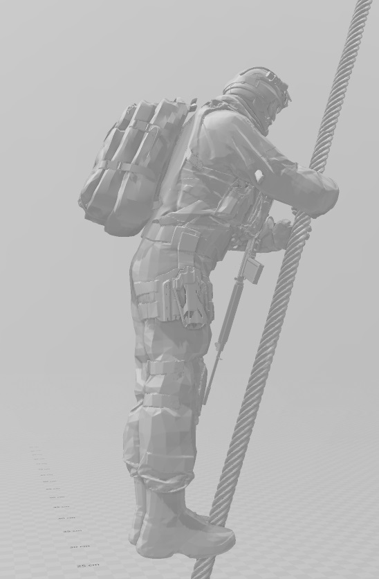 STL file Airbone - Aerial Assault - Ranger - Fast Rope・3D printing idea ...